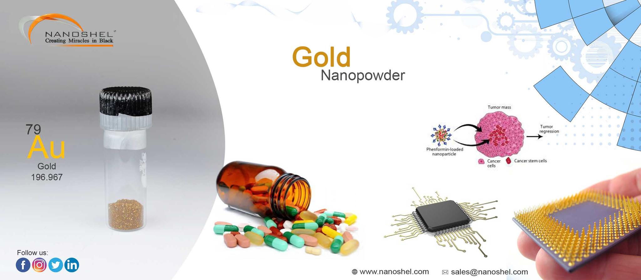 Gold Nanopowder Less Price High Purity Worldwide Shipping