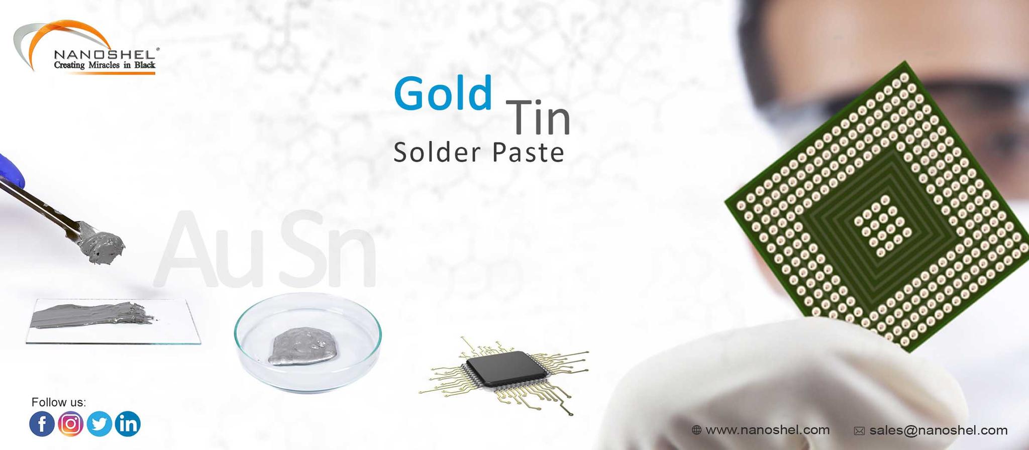 Gold Tin Solder Paste High Purity Less Price Fast Delivery
