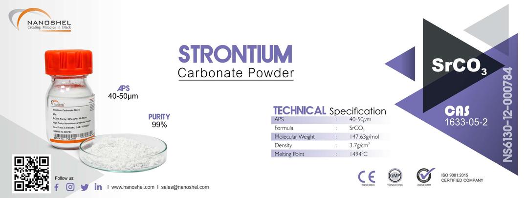 Strontium Carbonate Powder High Purity Worldwide Shipping