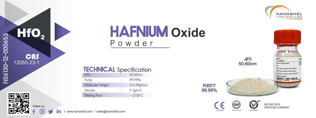 Hafnium Oxide Powder High Quality Less Price Fast Delivery