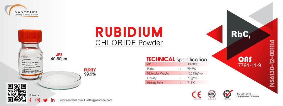 Rubidium Chloride Powder Less Price High Purity Worldwide Shipping