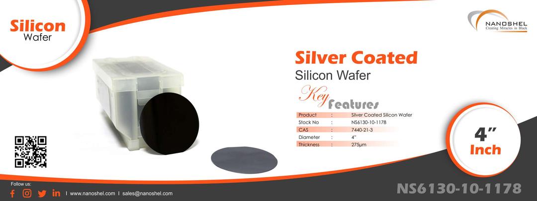 Silicon Wafer Silver Coated Highly Pure less Price Fast Delivery