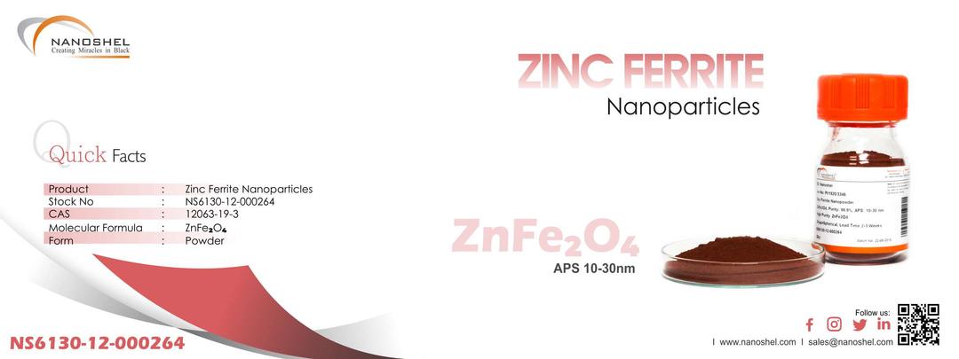 Zinc Ferrite Nanoparticles High Purity Lowest Price Fast Delivery