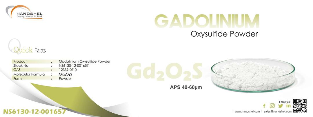 Gadolinium Oxysulfide Powder High Purity Fast Delivery