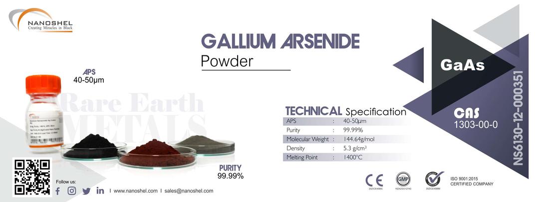 Gallium Arsenide Powder Highly Pure At Lowest Price