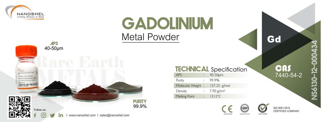 Gadolinium Metal Powder Best Quality Lowest Price