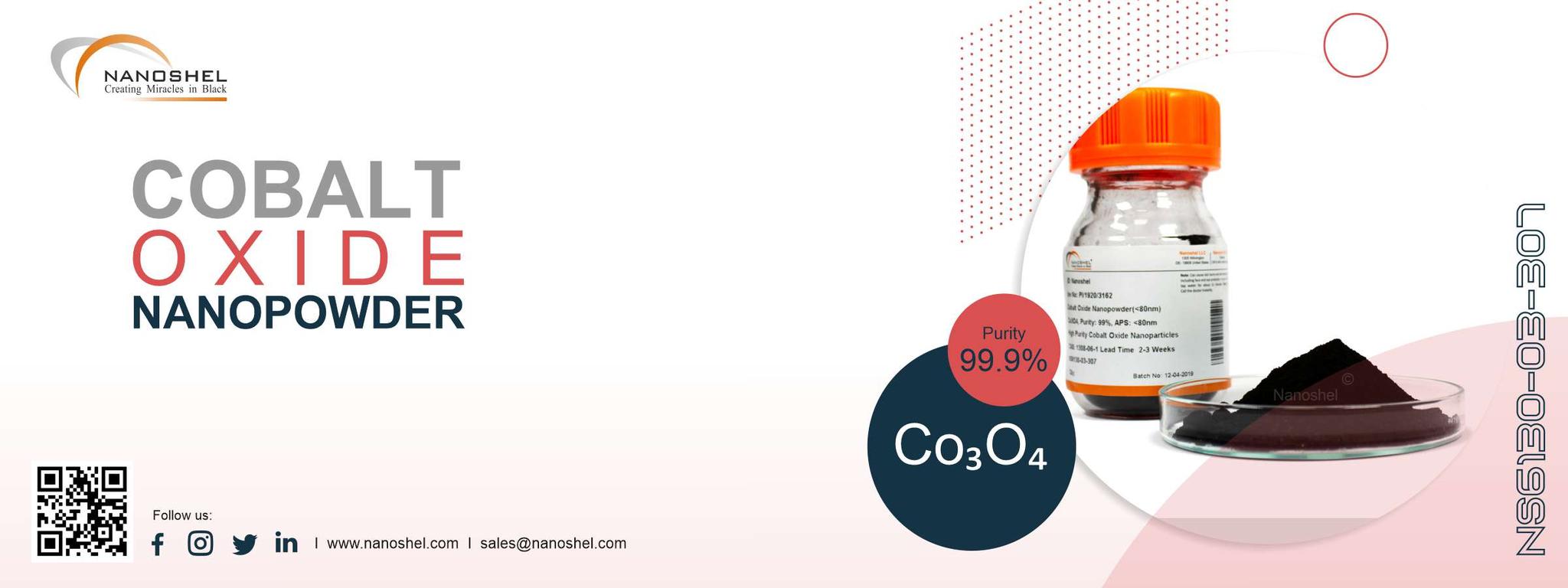 Cobalt Oxide Nanoparticles High Purity Fast Delivery