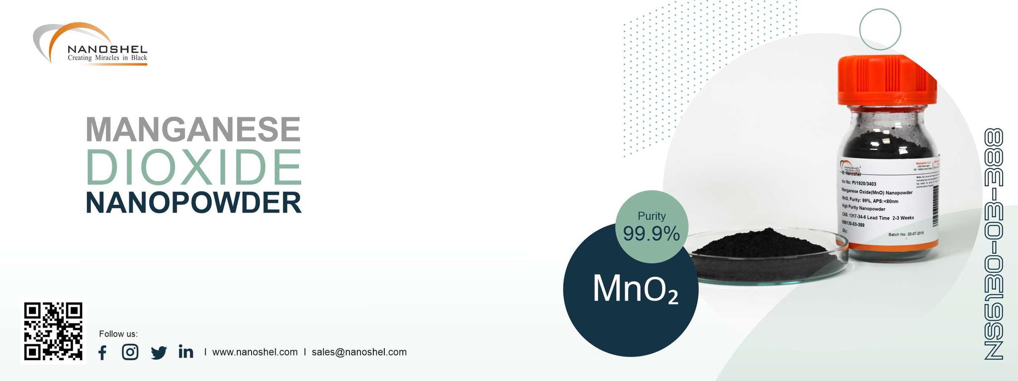 MnO2 Nanoparticles Less Price High Purity Worldwide Shipping