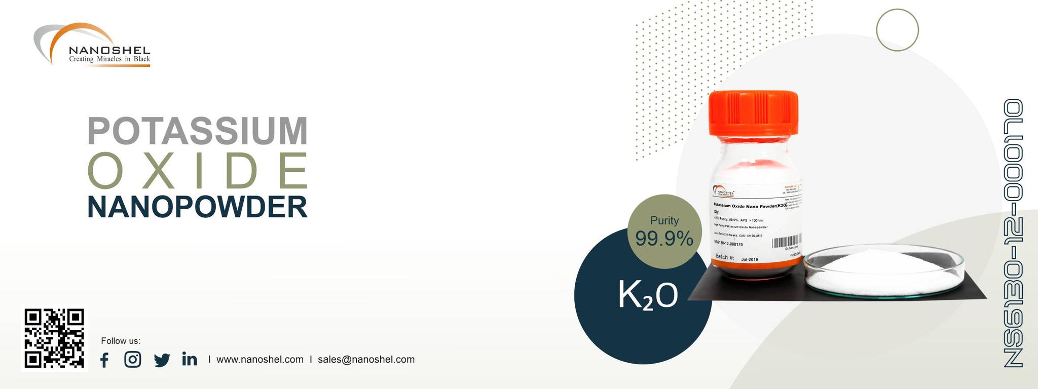 Potassium Oxide Nanopowder High Purity Lowest Price