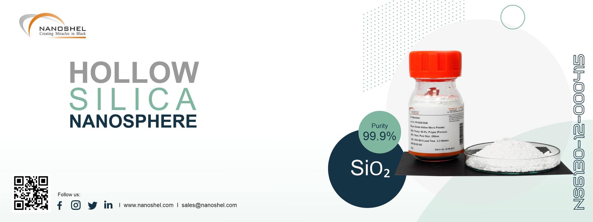Hollow Silica Nanospheres Less Price High Purity Worldwide Delivery