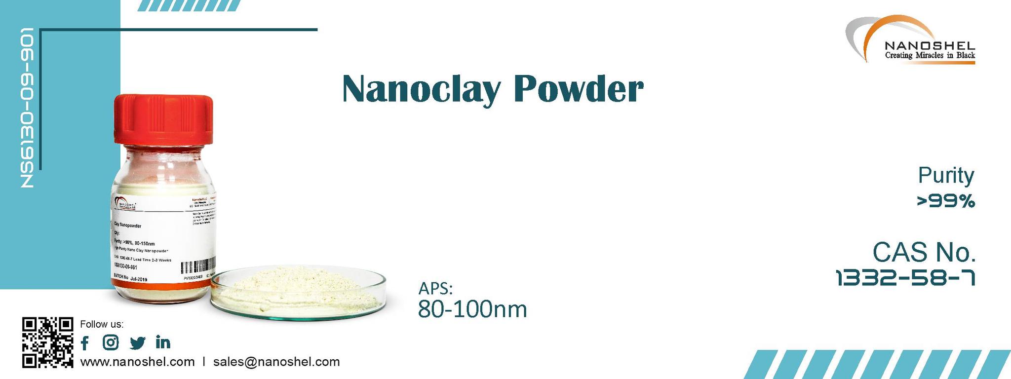 Nanoclay Powder Less Price High Purity Worldwide Delivery