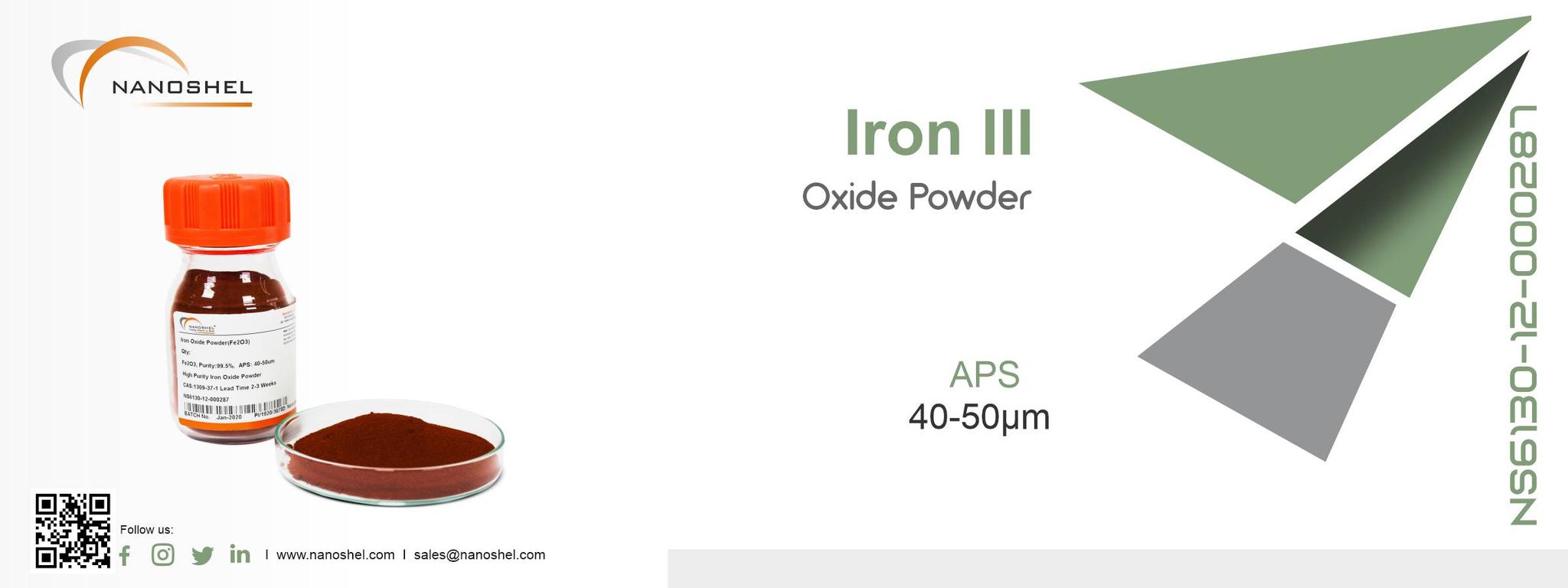 Iron III Oxide Powder Ferric Oxide Powder High Purity