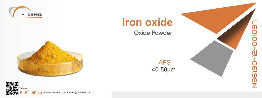 Iron Oxide Powder (FeO(OH) • xH2O, Purity: 99%, APS: 40-50µm)