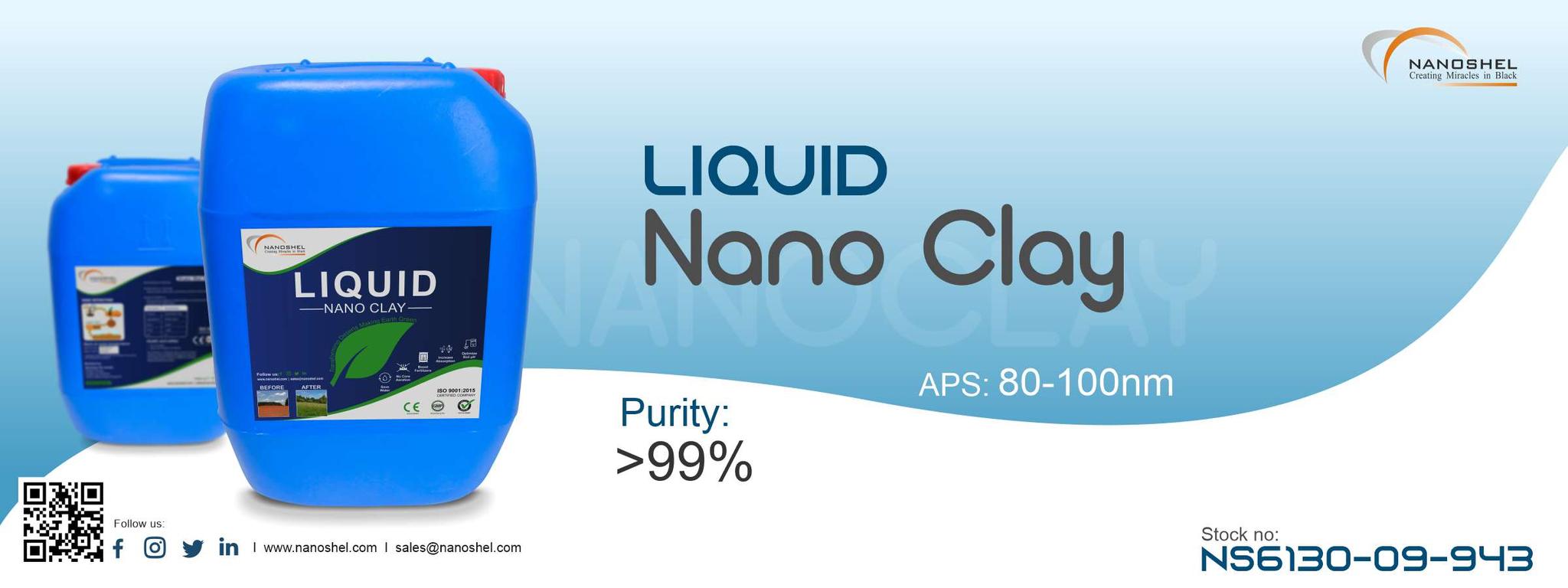 Liquid Nanoclay High Purity Less Price Shipping Globally
