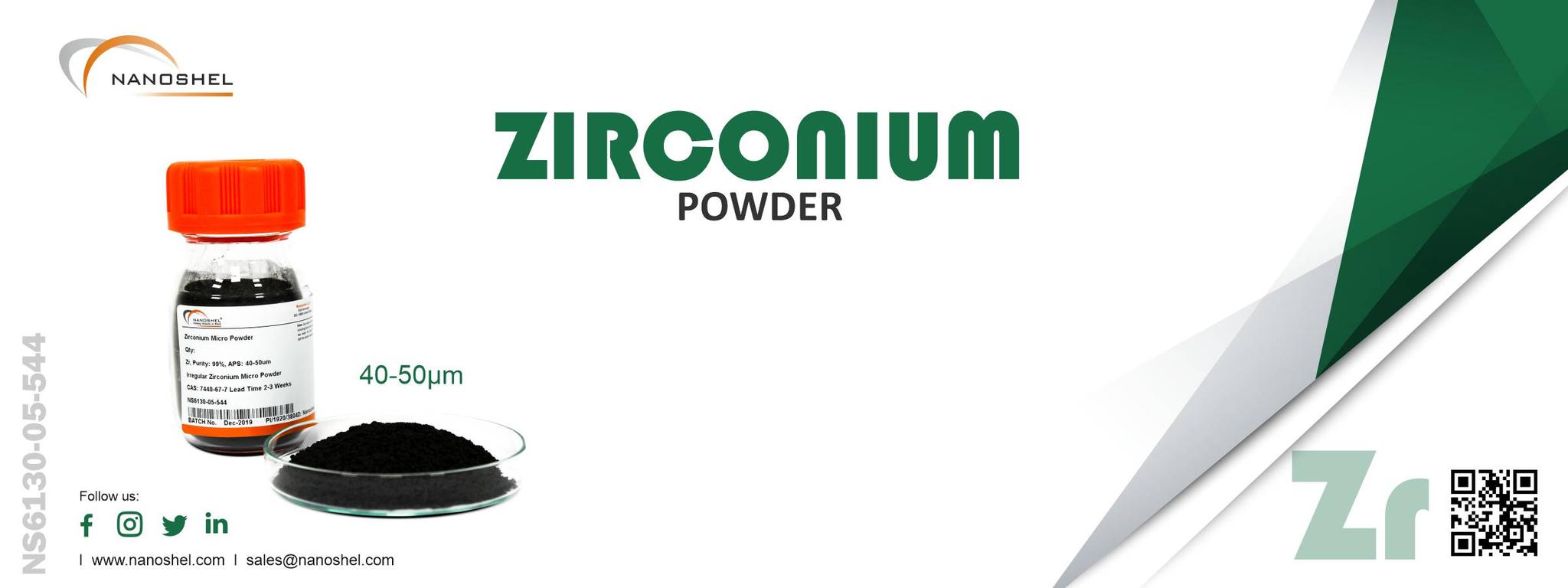 Zirconium Powder Highly Pure Lowest Price Fast Delivery