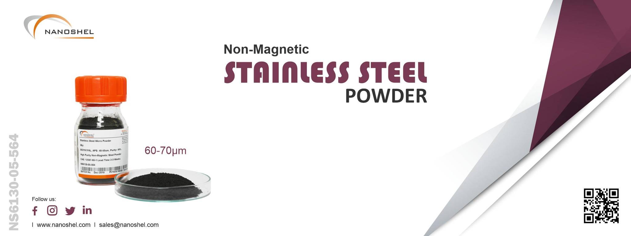 Non-Magnetic Stainless Steel Powder SS316/316L High Purity