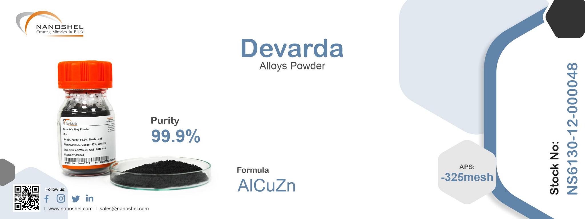 Devarda Alloy Powder Highly Pure At Lowest price