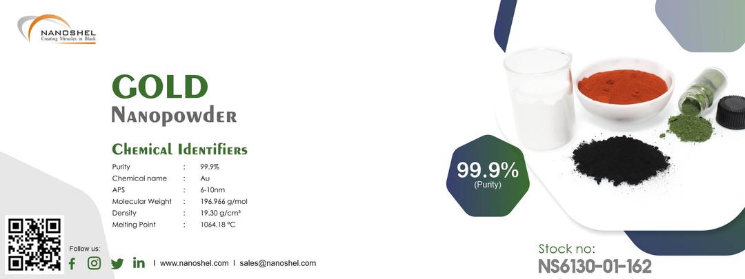 Gold Nanopowder Less Price High Purity Worldwide Shipping